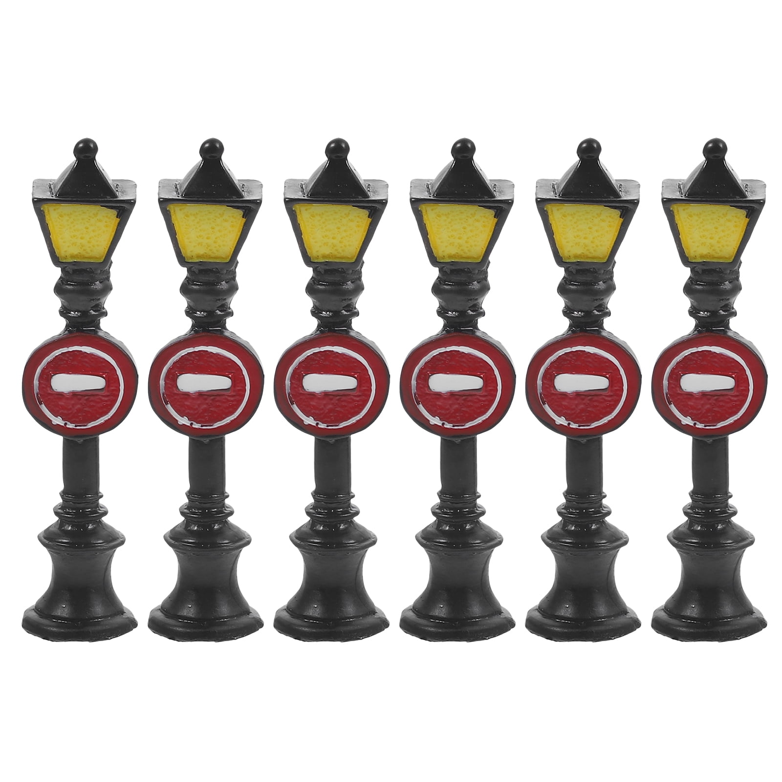 6 Pcs Mini Street Light Models Mini Garden Decor Prop Street Light for ...