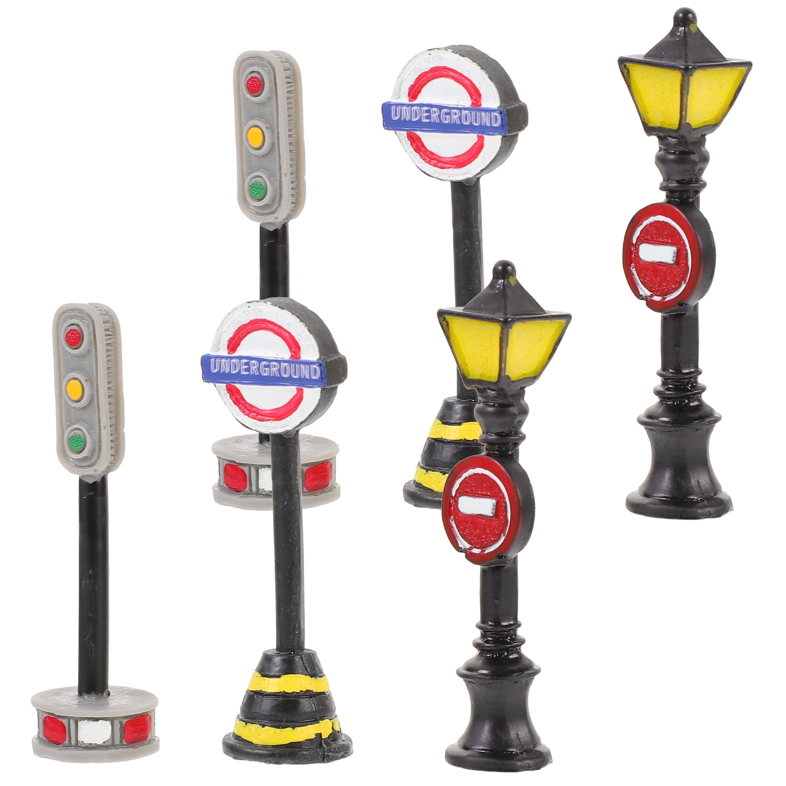 6 Pcs Mini Street Light Models Mini Garden Decor Prop Train Model ...