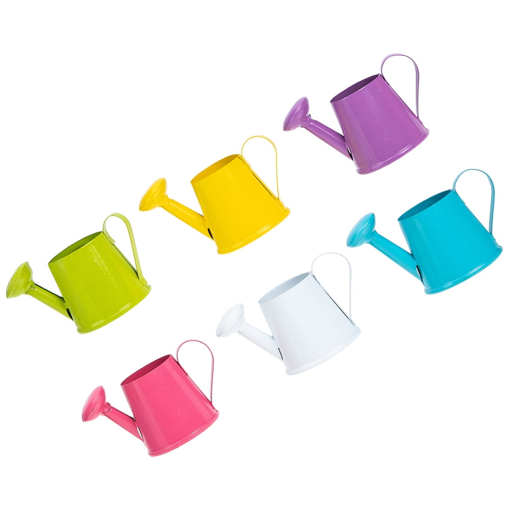 6 Pcs Mini Watering Can Metal Pot for Plant Kettles Children’s Toys ...