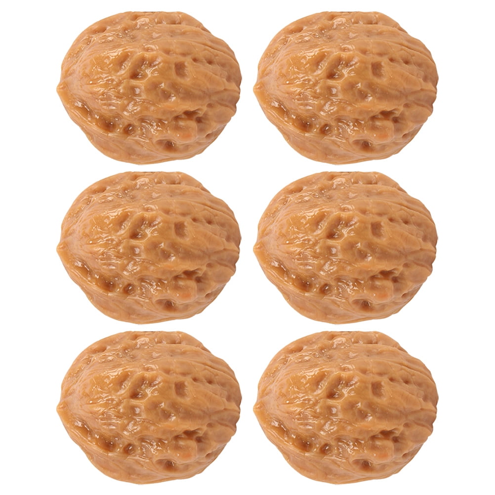 6 Pcs Miniature Doll House Fruit Artificial Nuts Decorations Kitchen ...