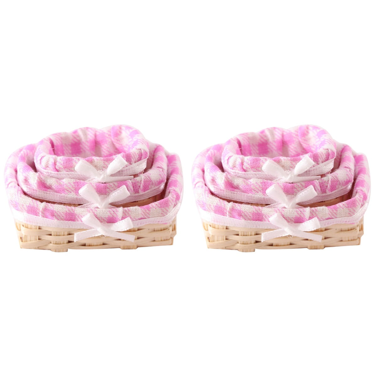 6 Pcs Miniature Woven Baskets Ornament Miniature Doll Fruit Basket ...