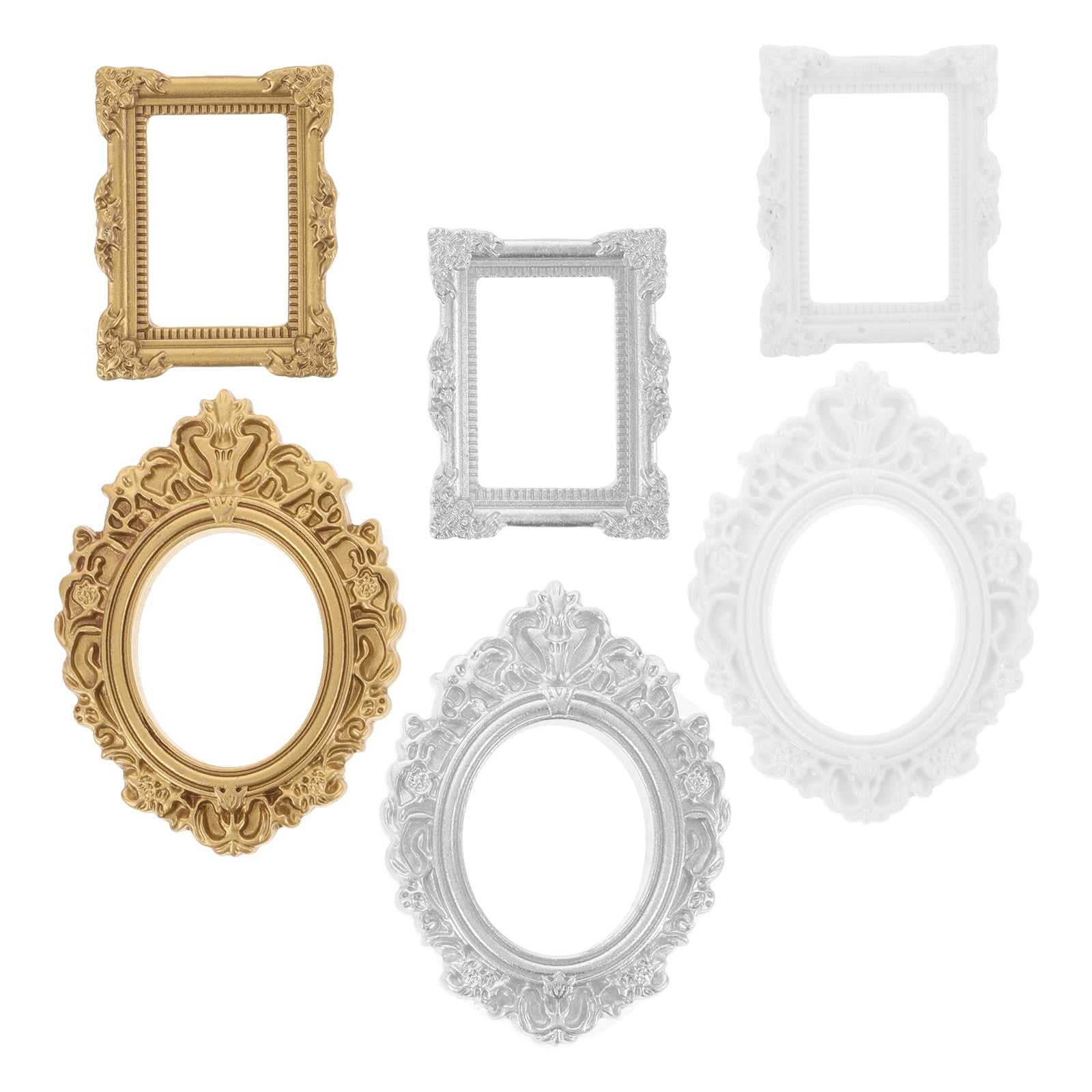 6 Pcs Modern Picture Frames Photo Frame DIY Materials 4.8x3.6cm ...