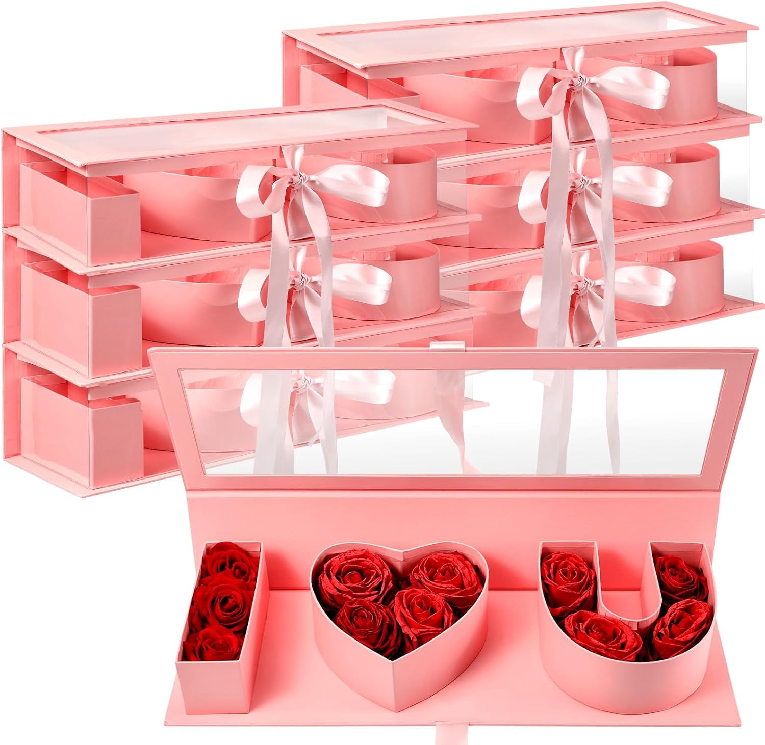 6 Pcs Mother's Day Gift Empty Mom Fillable Flower Gift Boxes Cardboard ...