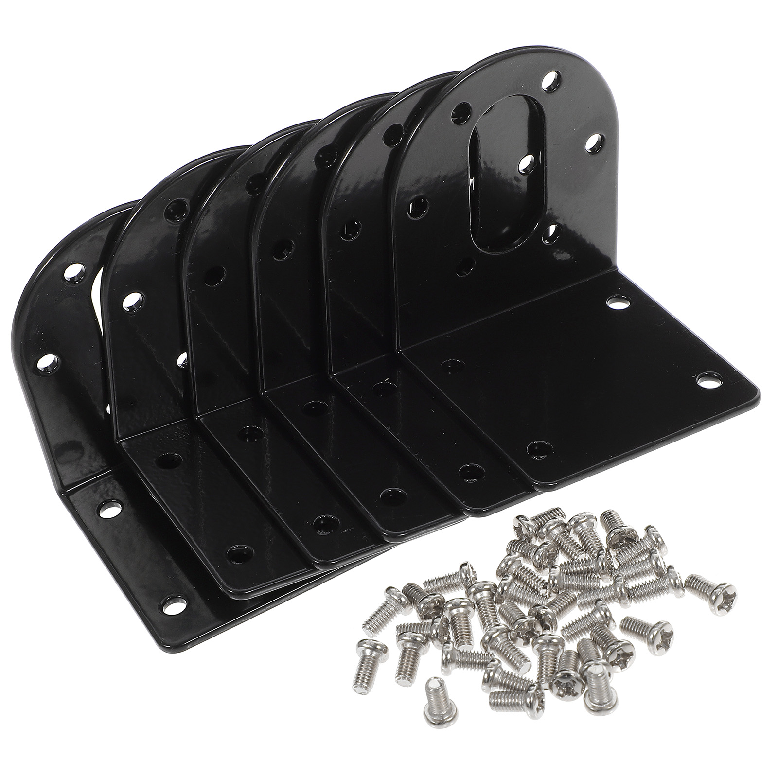 6 Pcs Motor Bracket Base Kit Blower Brackets Engine Mounts Black ...