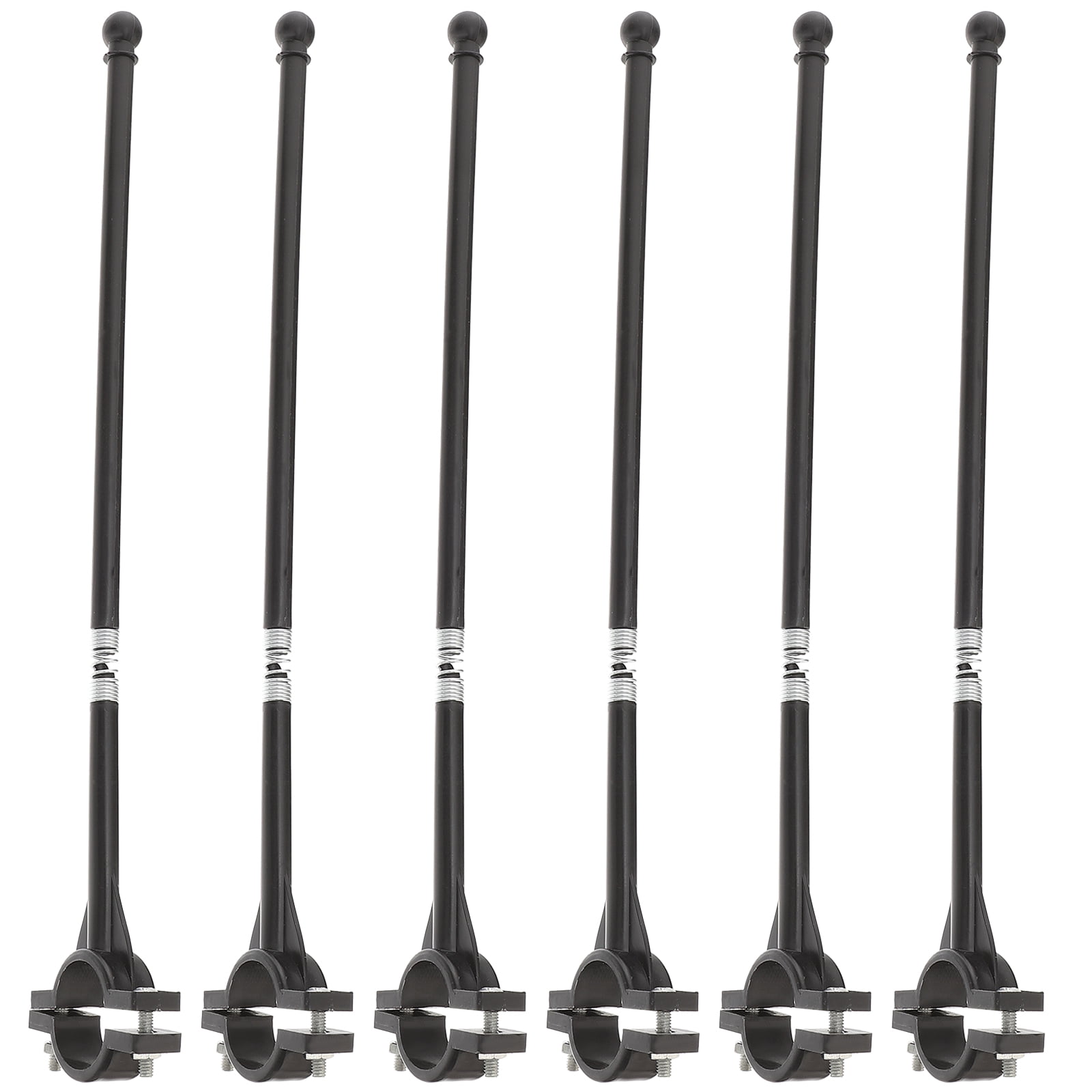 6 Pcs Motorcycle Flagpole Mounts Bike Flags with for Safety Banner ...