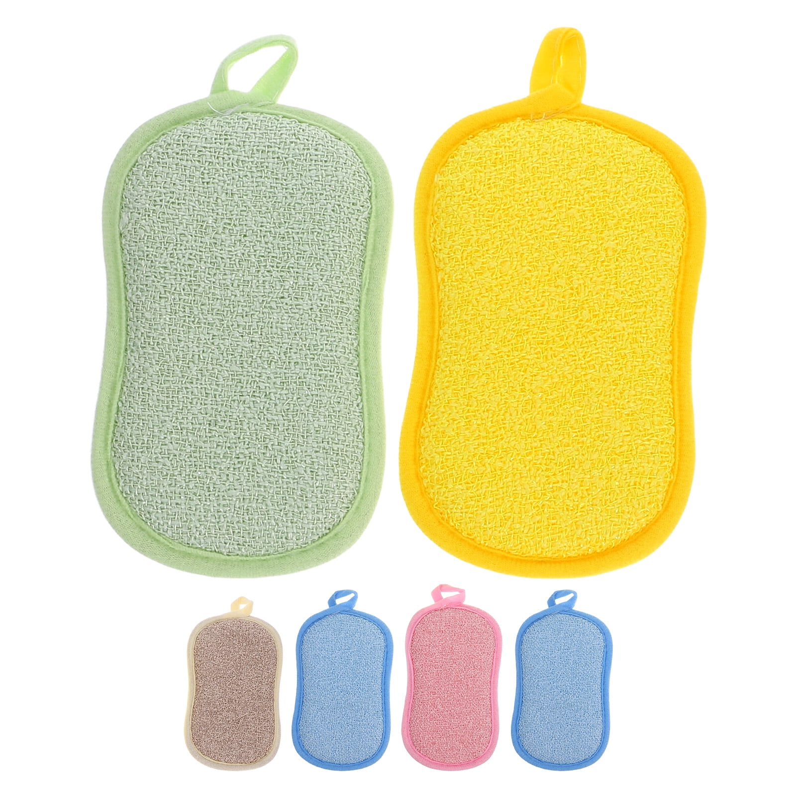 6 Pcs Multi Purpose Dual Sided Kitchen Sponges for Dishwashing and ...