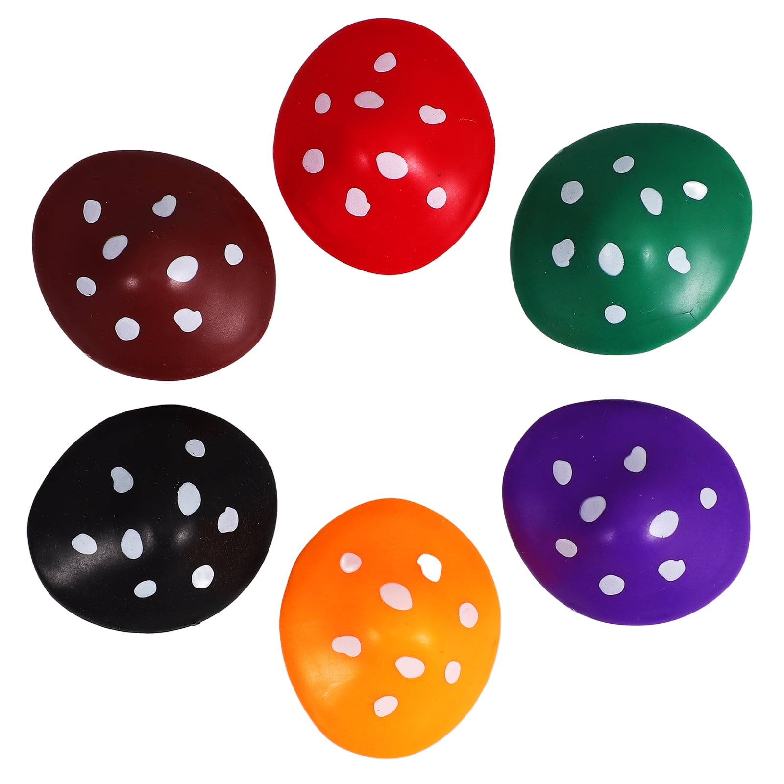 6 Pcs Mushroom Ornament Micro Landscape Decor Garden Figurines Child ...