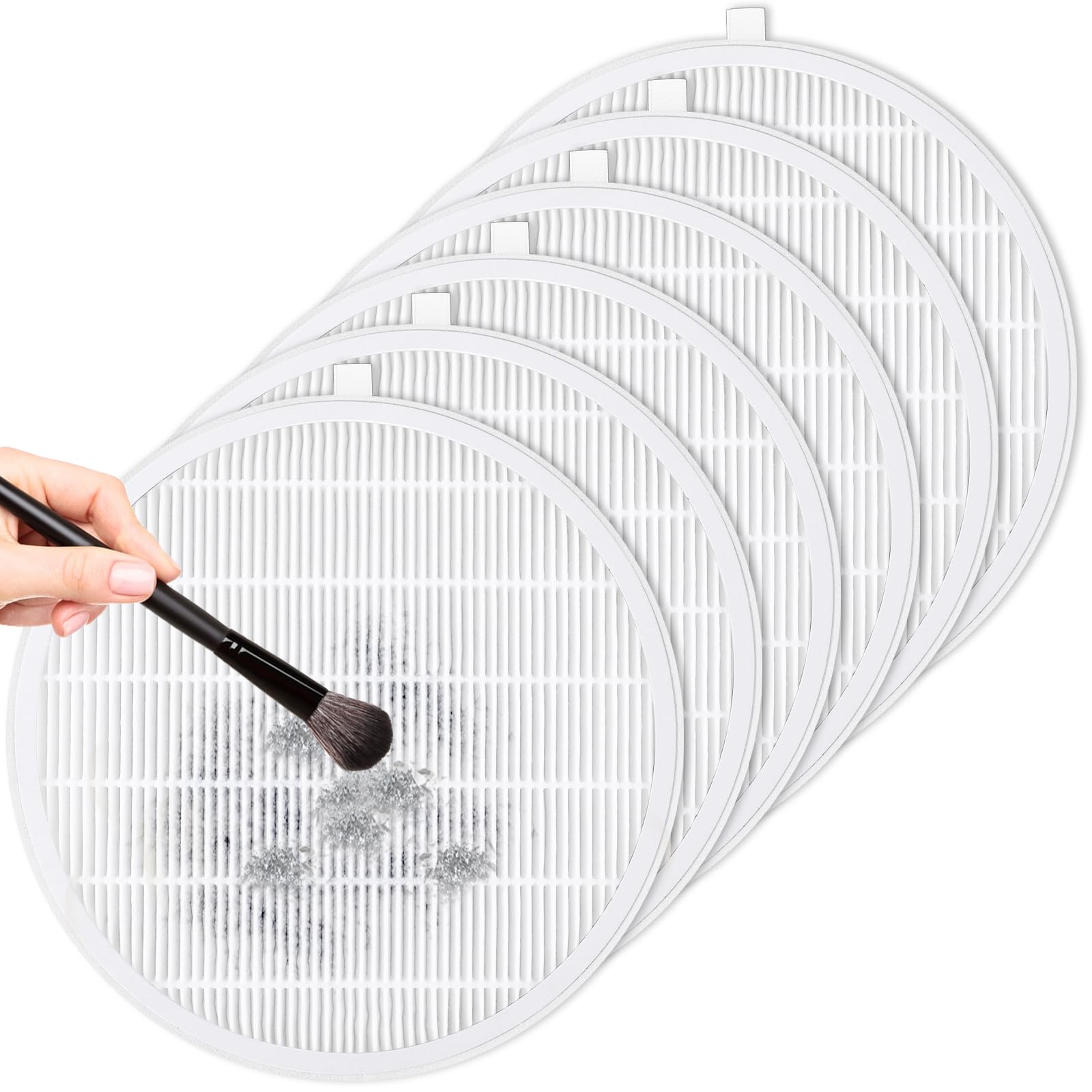 6 Pcs Nail Dust Collector Filter Replacement No-Spilling Nail Dust ...