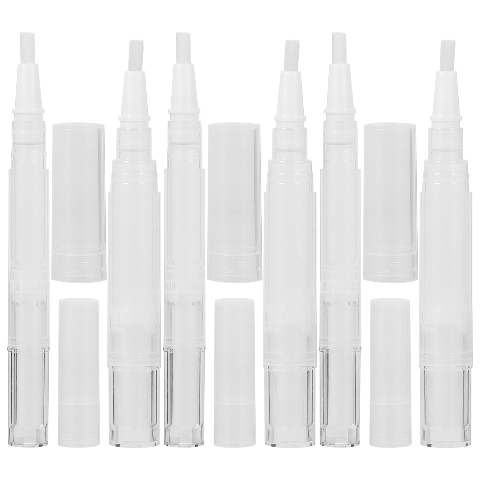 6 Pcs Refillable Nail Oil Pens and Lip Gloss Tubes Container for ...