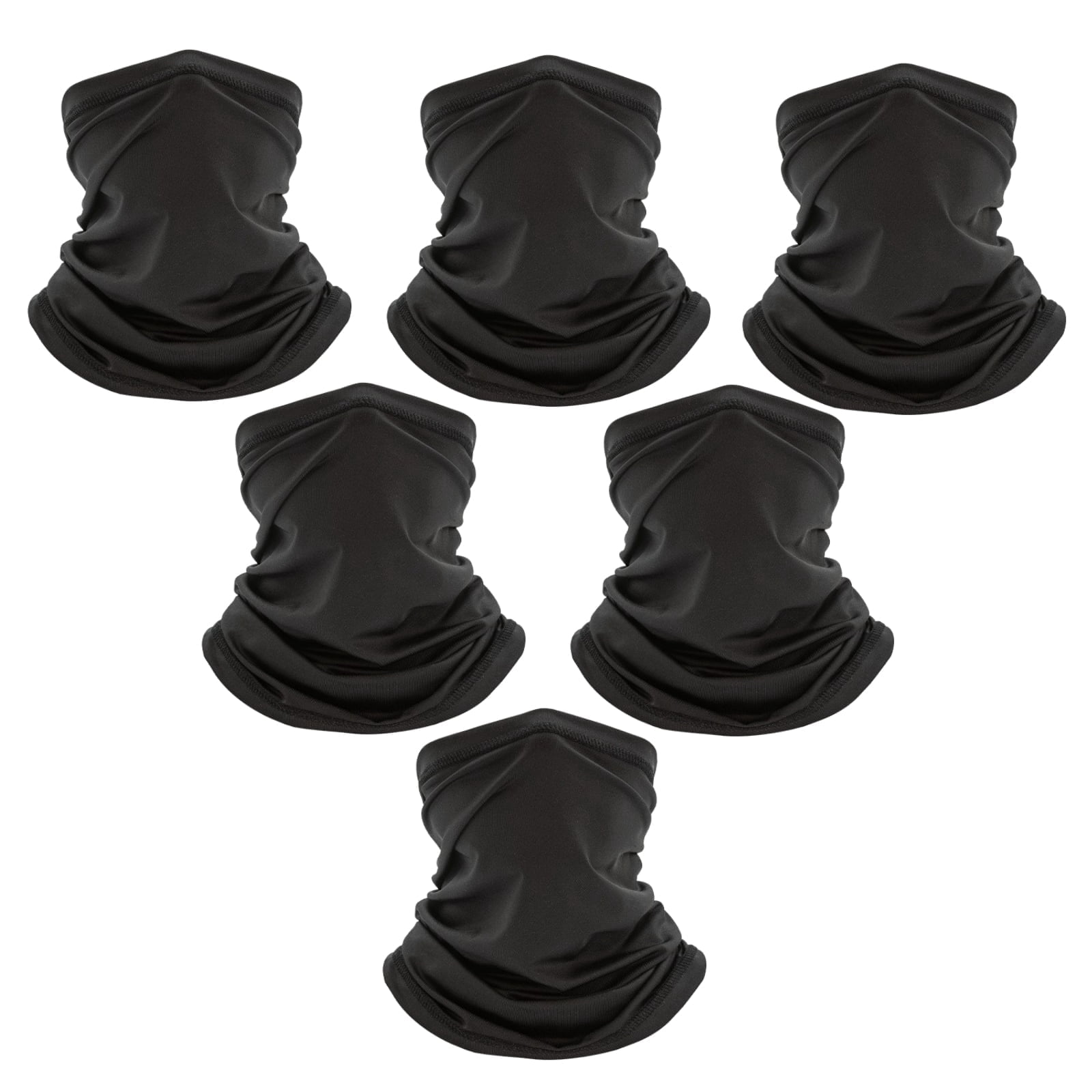 6 Pcs Neck Gaiter Face Mask Breathable Masks Face Scarf Cover Balaclava ...
