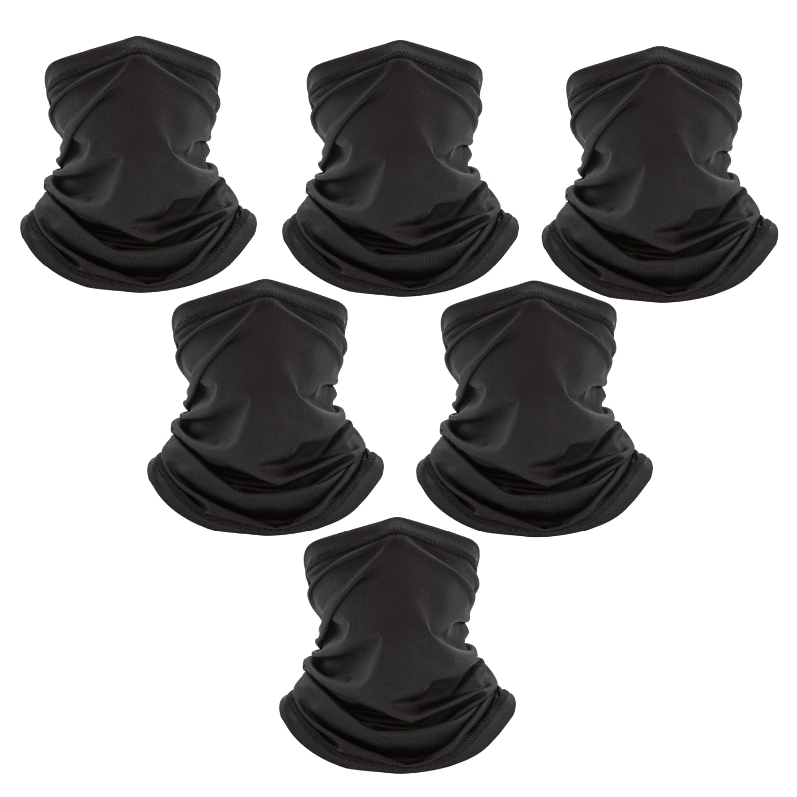 Coolzu 6 Pcs Neck Gaiter Face Mask, Breathable Balaclava, Scarf Cover ...