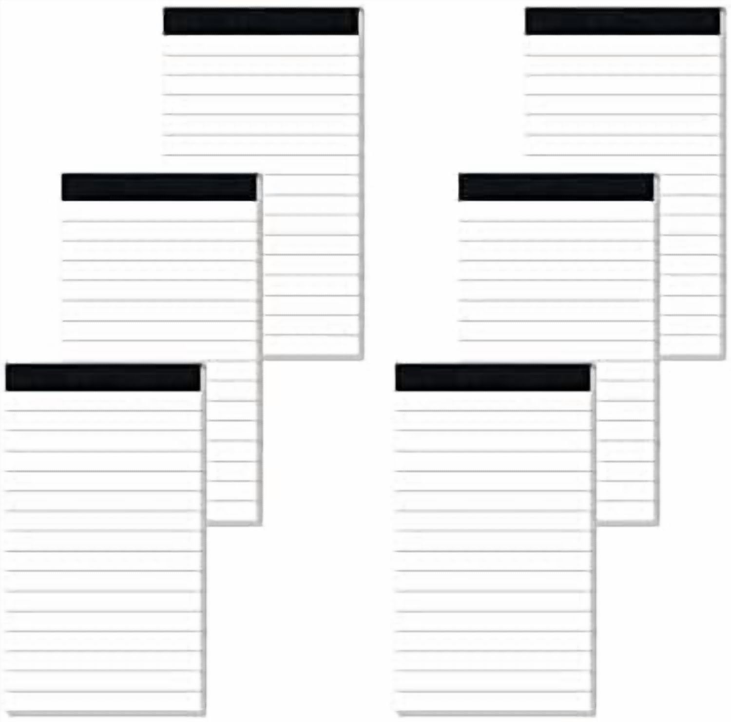 6 Pcs Note Pads Refills 3 x 5 inches Memo Small Notebook Writing Pads ...