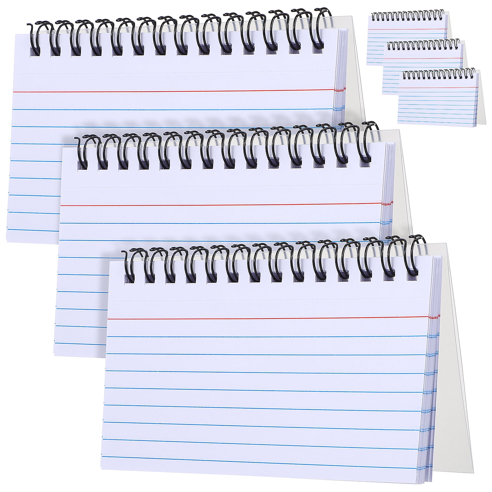 6 Pcs Notebook Subject Index Cards with Ring Notebooks Tearable ...