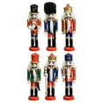 6 Pcs Nutcracker Holiday Nutcrackers Christmas Decorations Traditional ...