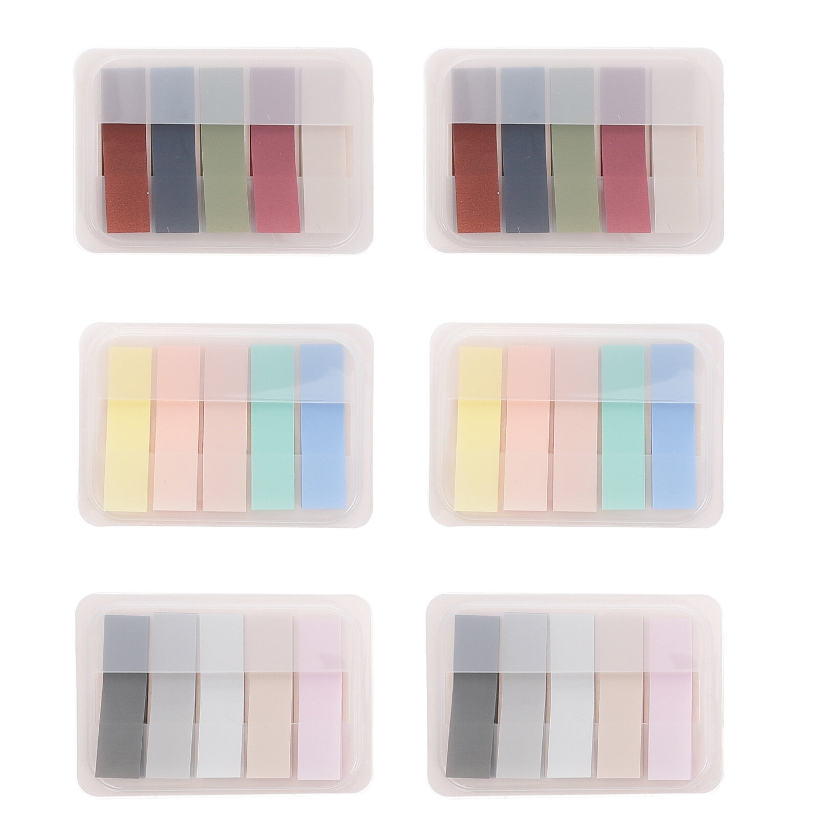 6 Pcs Office Sticky Notes Pads Stickers Adhesive Page Markers ...