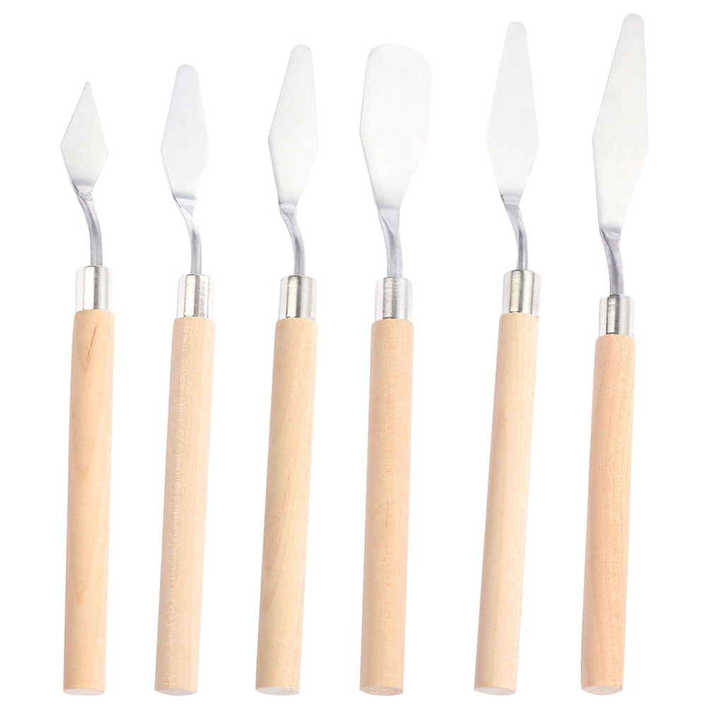 6 Pcs Oil Paint Scraper Painting Scrapers Canvas Tool Art Pigment ...