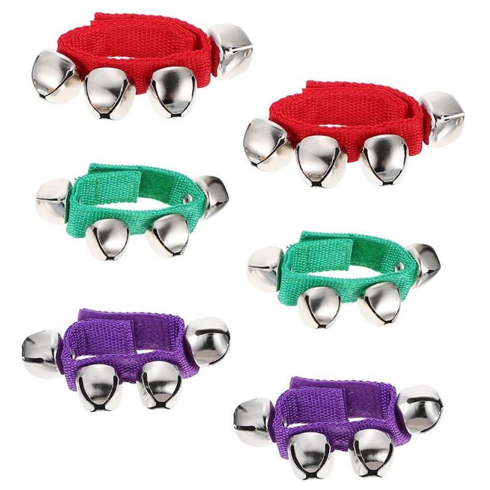 6 Pcs Orff Rattle Musical Instruments Kids Toys Hand Shaking Bells ...