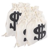 MERRYHAPY Canvas Drawstring Money Pouches Multi-Color 6 Pack Storage ...