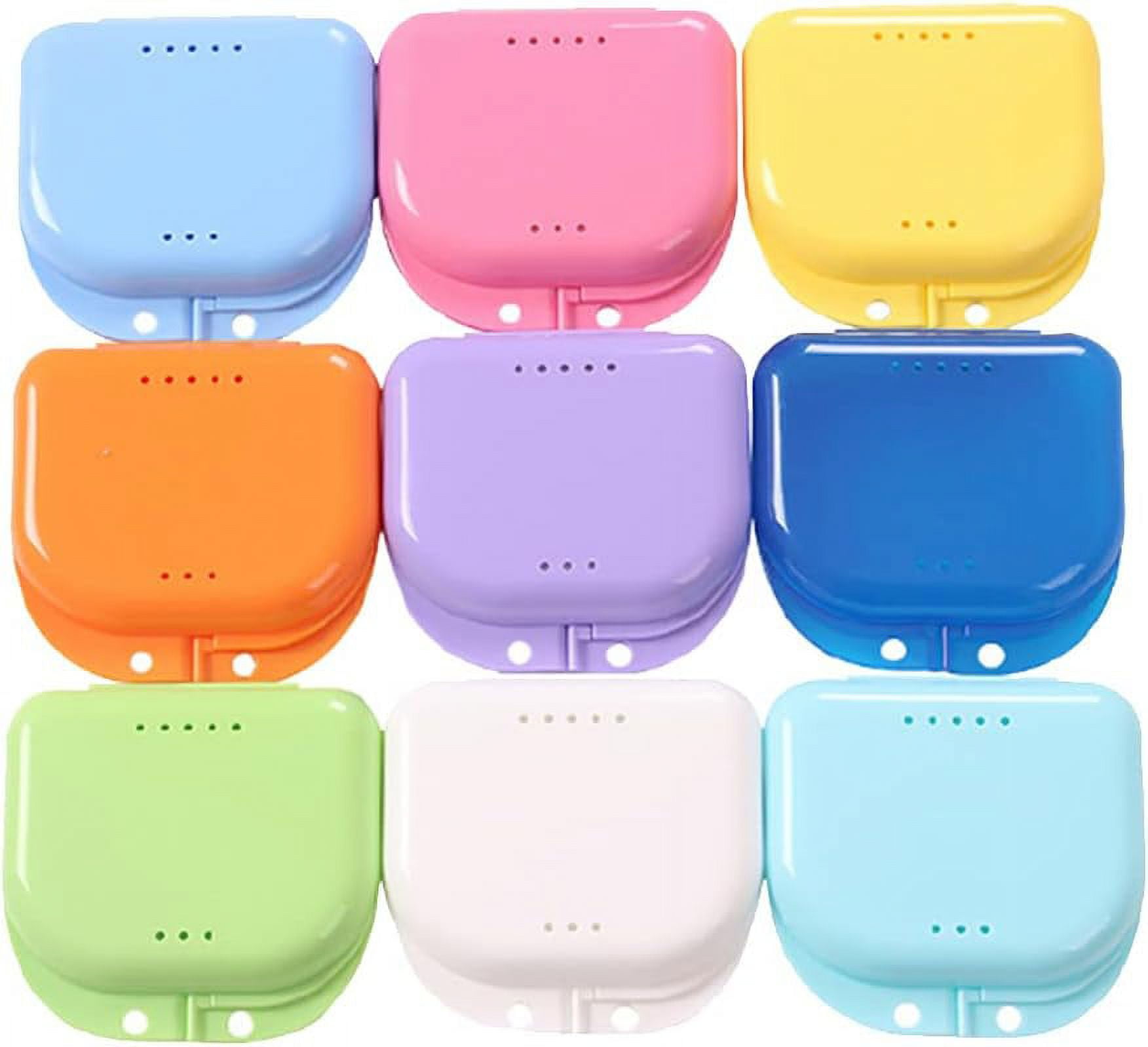 6 Pcs Orthodontic Containers Dental Teeth Boxes Mouth Guard Cases ...