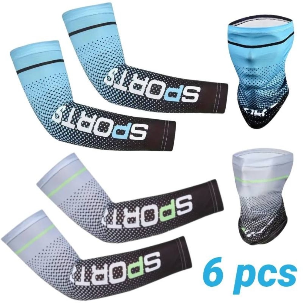 6 Pcs Outdoor Essentials, Full-Body UV Protection Cooling Arm Sleeves ...