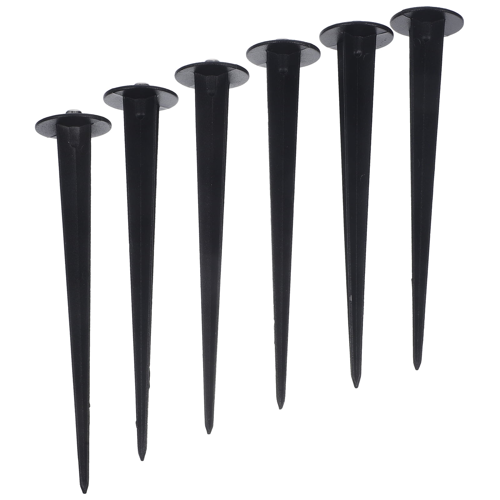 6 Pcs Outdoor Light Socket Solar Pathway Lamps Spike Landscape Lighting ...