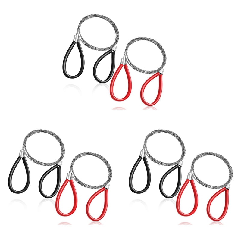 6 Pcs PVC Pipe Cable Saw Stainless Steel Wire Saw Hand Pocket String ...