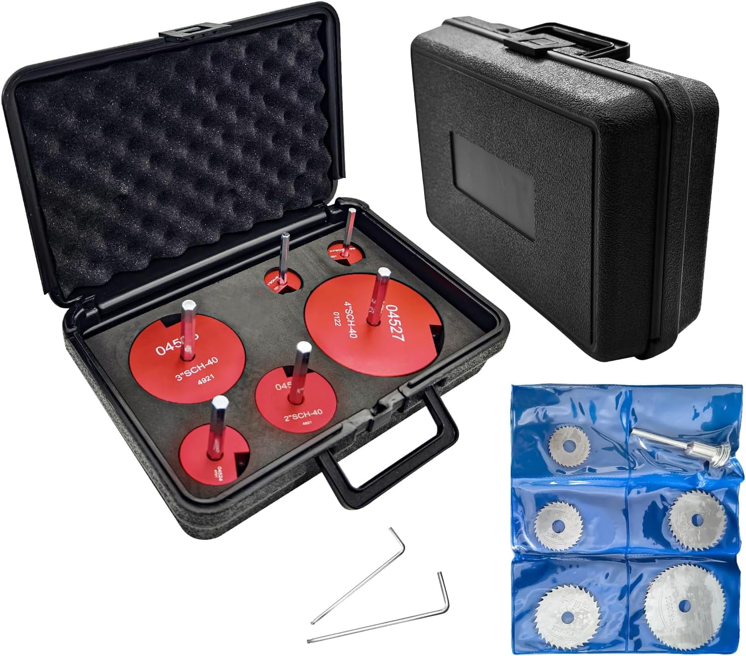 6 Pcs PVC Pipe Reamer, Plumbing Tools, PVC Reamer Set Fit into Standard ...