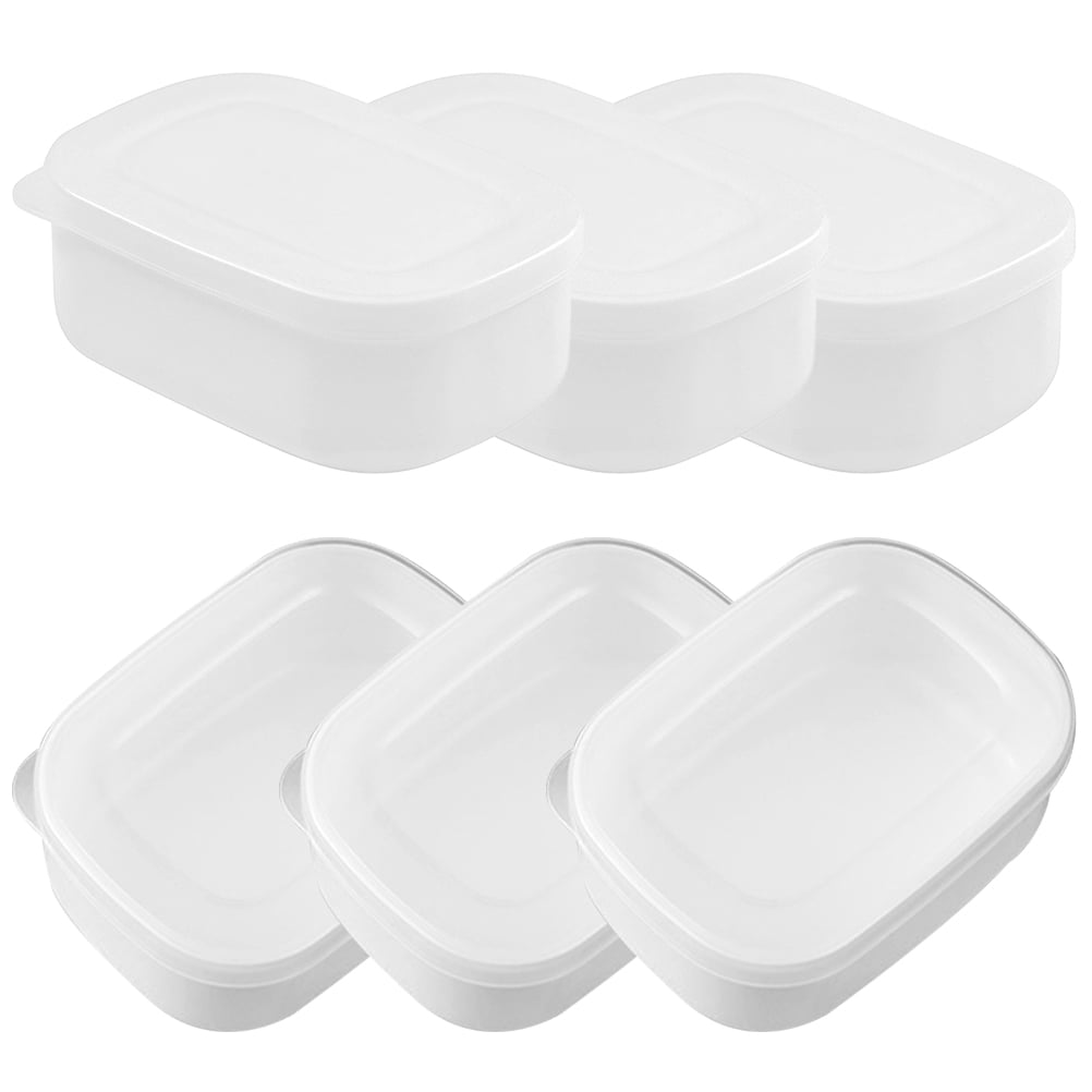 6 Pcs Packing Crisper Compact Food Container Refrigerator Fridge ...