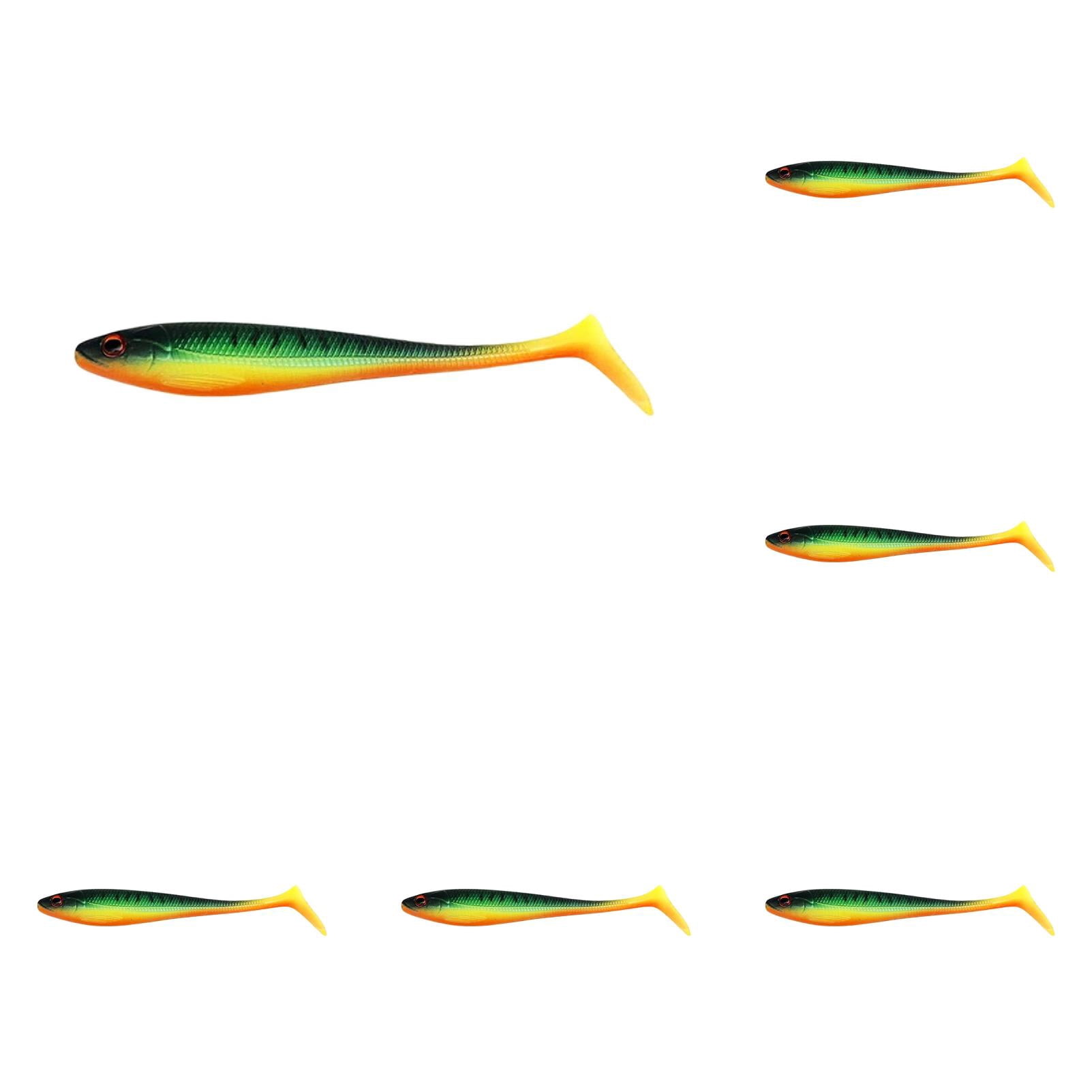 6 Pcs Paddle Tail Swimbaits Artificial Baits Fishing Lures, Soft Swim ...