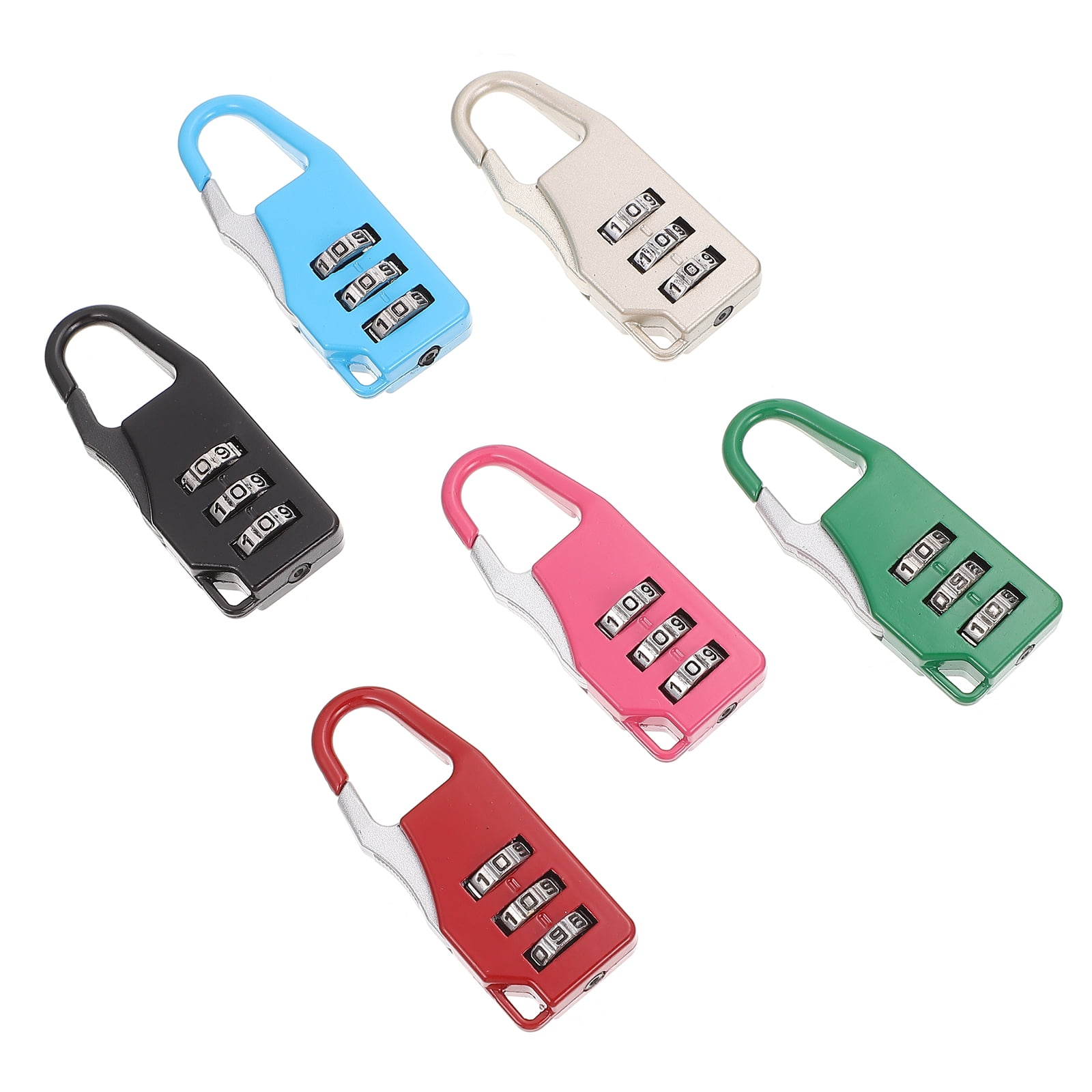 6 Pcs Padlock with Password Required Backpack Suitcase Digital Door ...