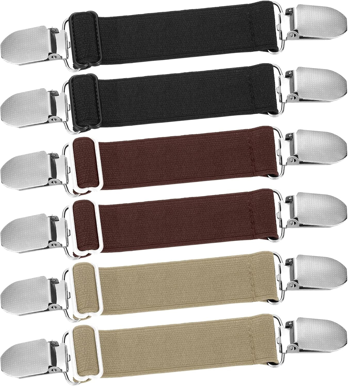 6 Pcs Pant Waist Tightener Waist Cinch Clip Belt Adjustable Elastic ...