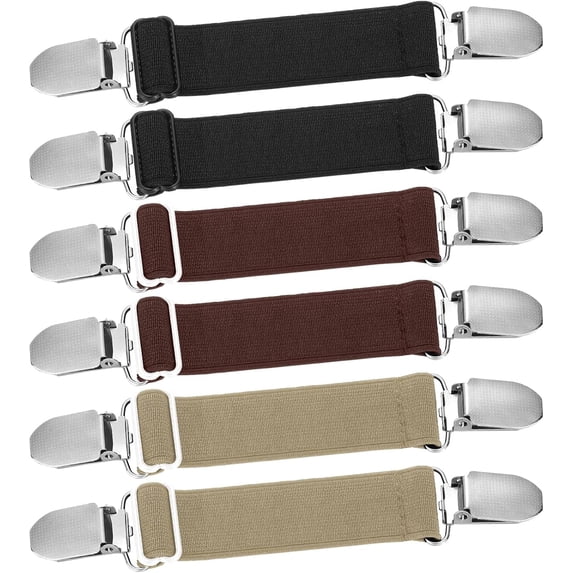 6 Pcs Pant Waist Tightener Waist Cinch Clip Belt Adjustable Elastic ...