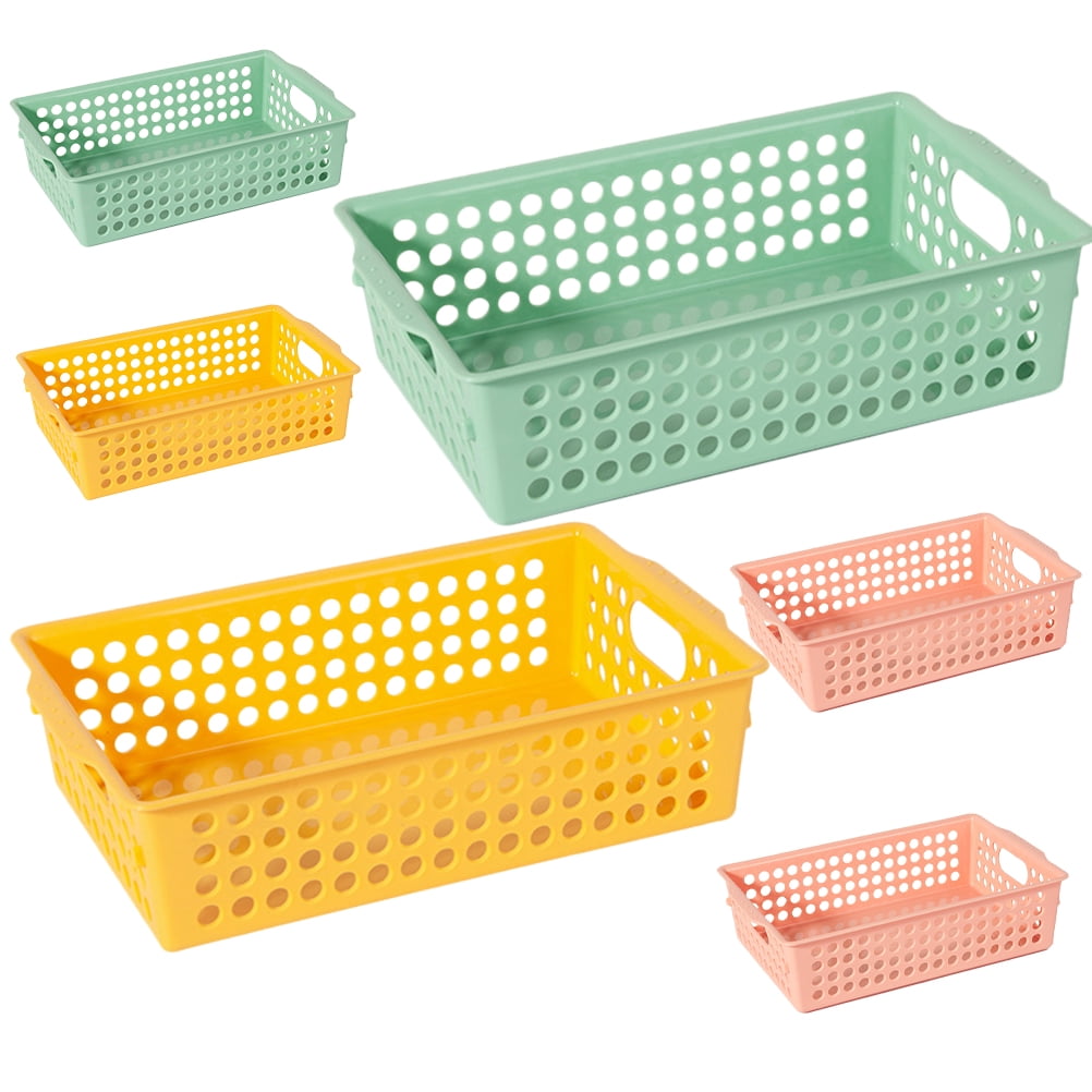 Set of 6 Ventilated Pantry Organizers and Storage Baskets for Desktop ...