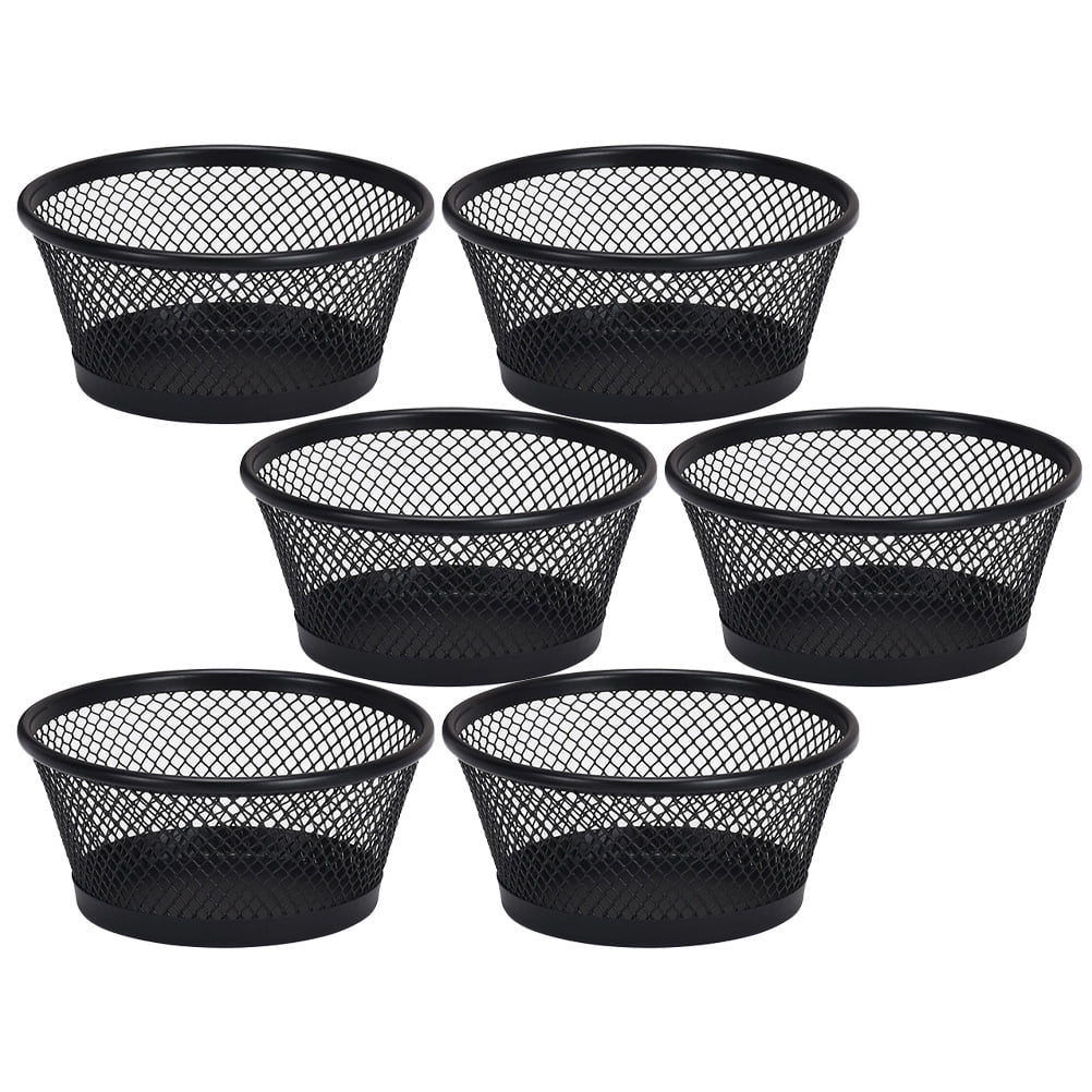 6 Pcs Paper Clip Storage Basket Table Decoration Paperclip Organizer ...