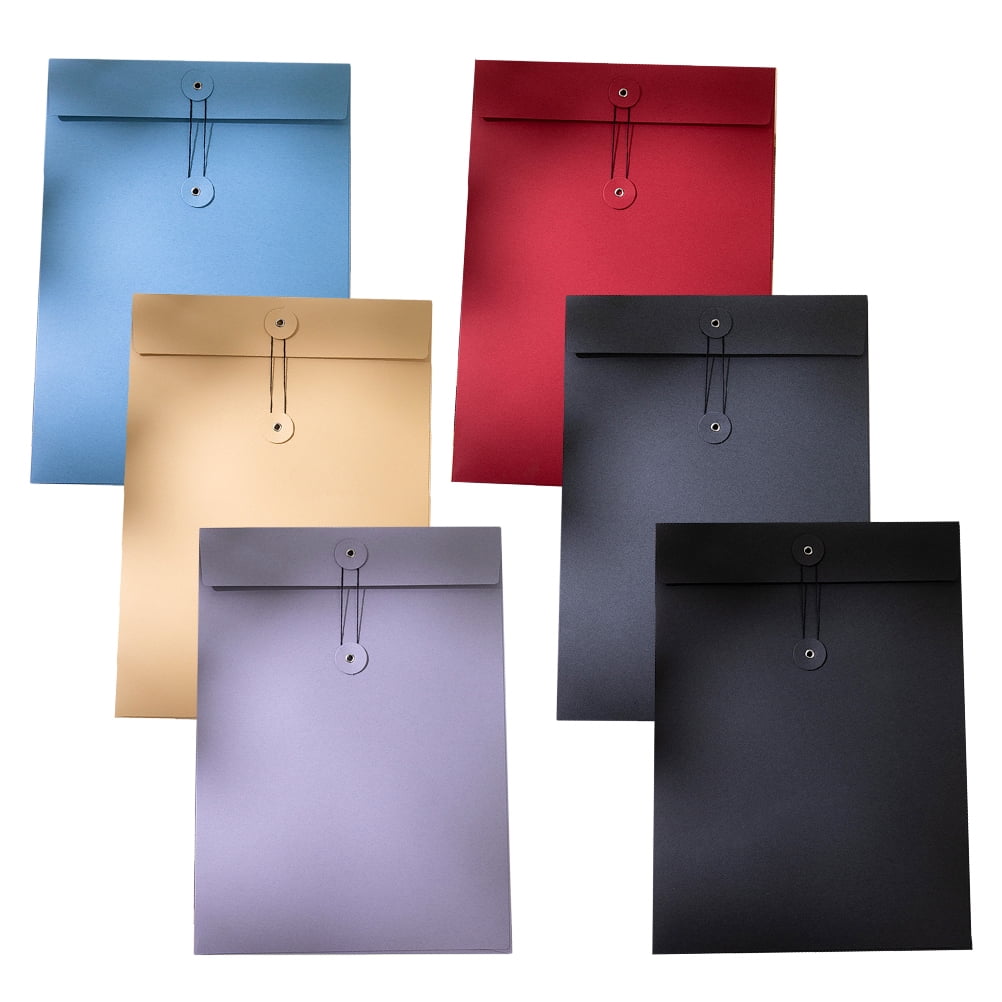 6 Pcs Paper Document Organizer Jacket Holder Blank Label Candle Holders ...