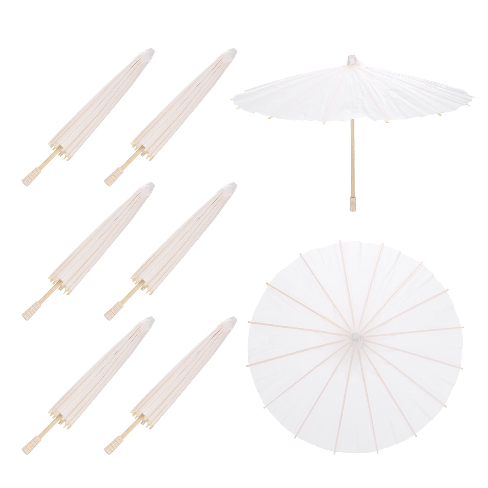 6 Pcs Paper Umbrellas ,16" Paper Parasol Umbrella for Photography Props ...