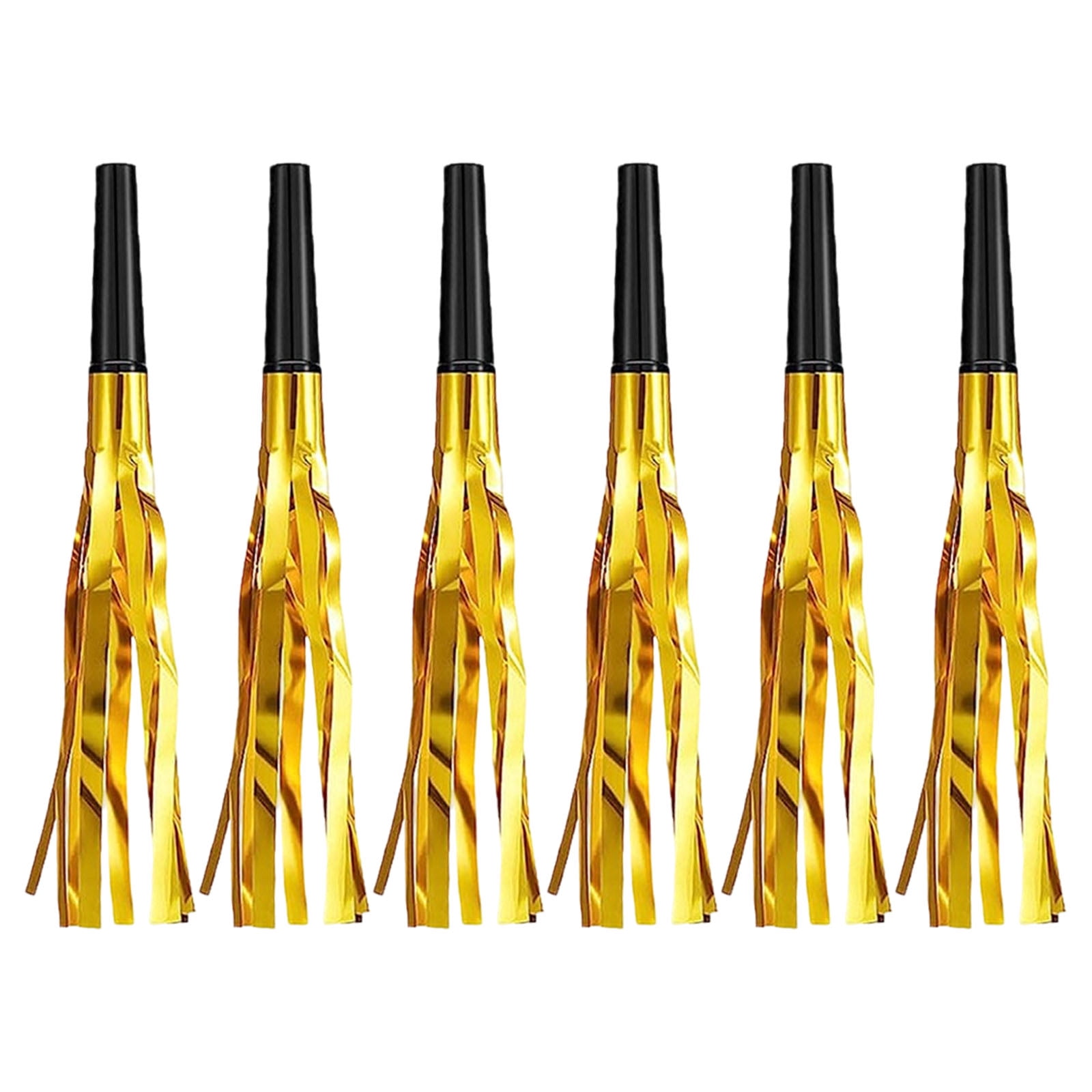 6 Pcs Party Blowers,Gold Blowouts Set,Perfect Party Supplies and Party ...