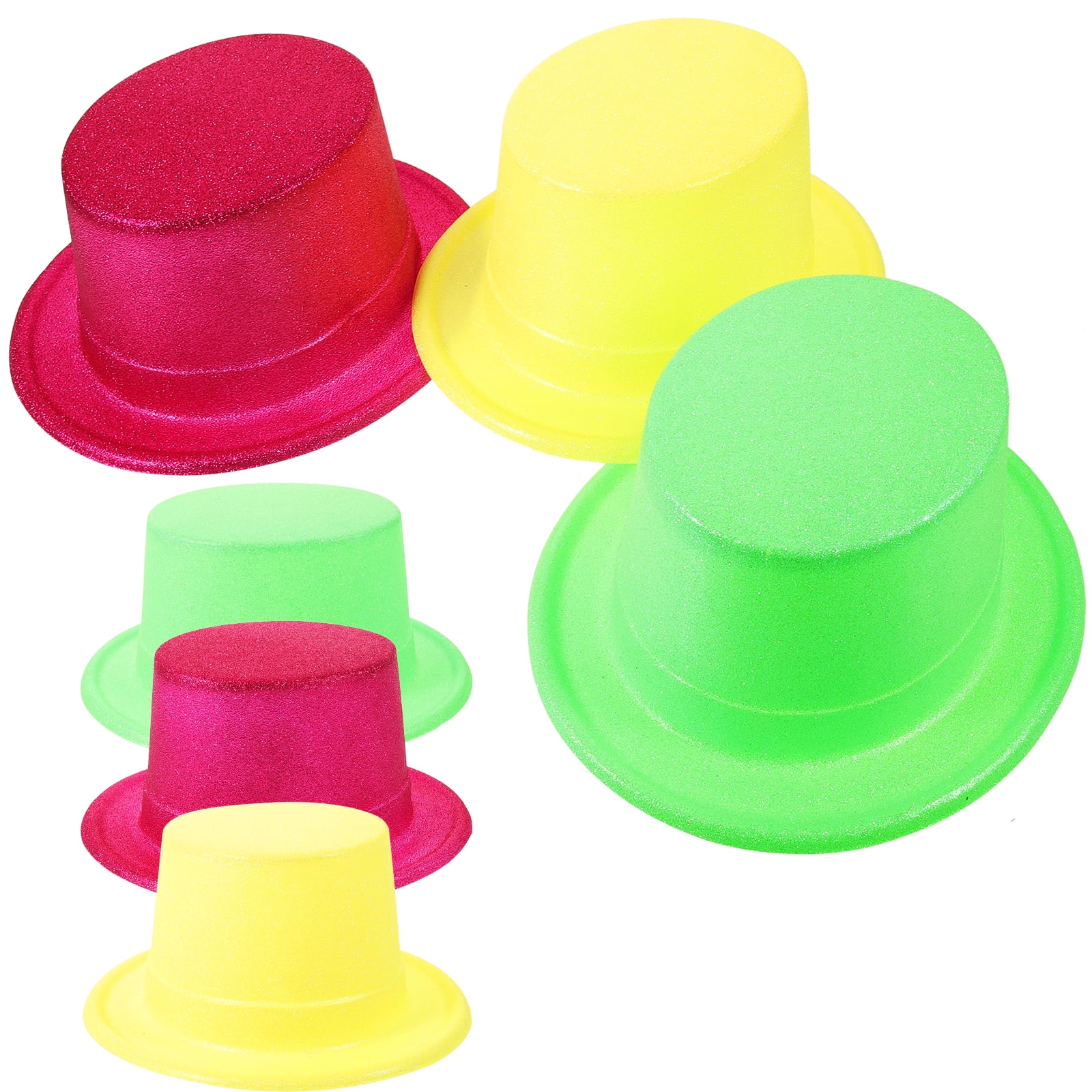 6 Pcs Fluorescence Party Hat Sparkling Hats Cosplay Costume - Walmart.com