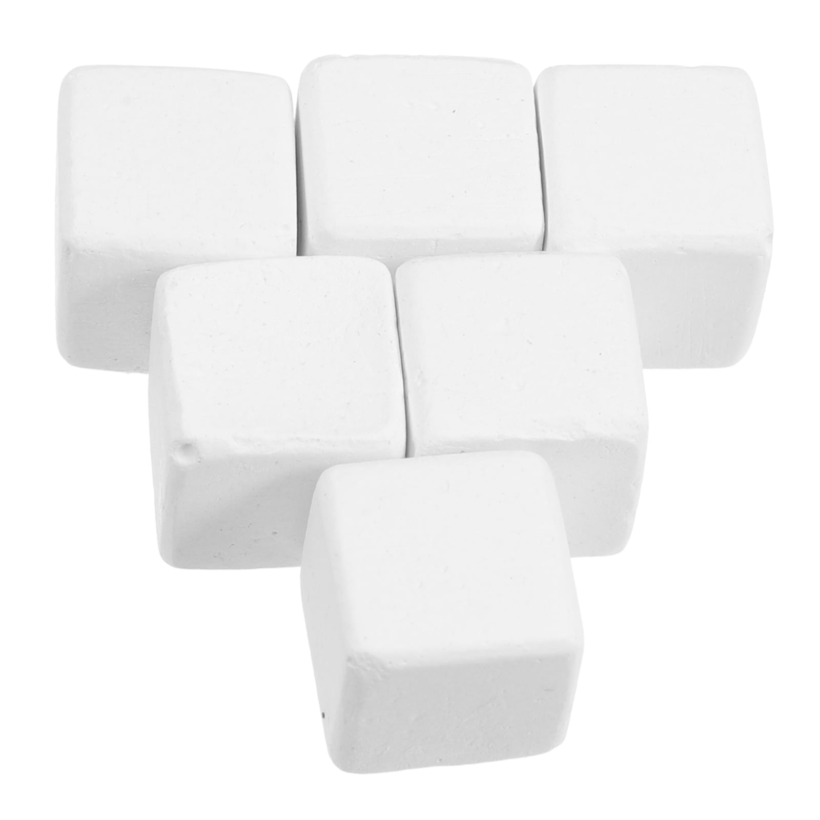 6 Pcs Pet Mineral Blocks Aquatic Hermit Crab Stick Hard-faced White ...