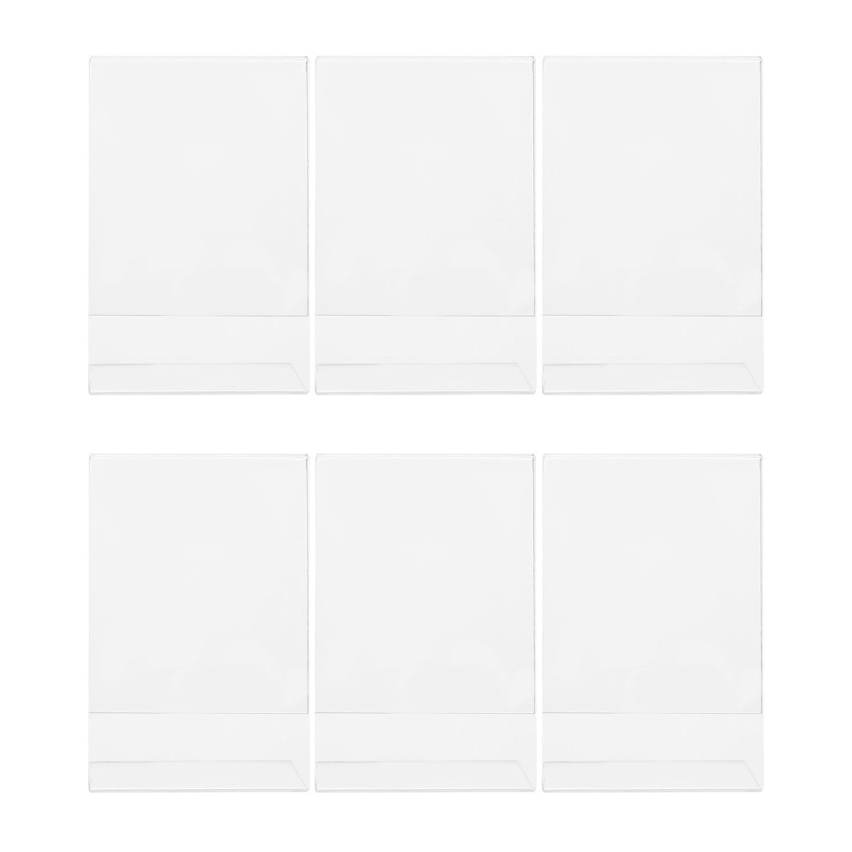 6 Pcs Photo Frame Picture Frames Acrylic Price Tag Stand Business ...
