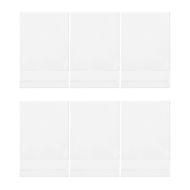6 Pcs Photo Frame Picture Frames Acrylic Price Tag Stand Business ...