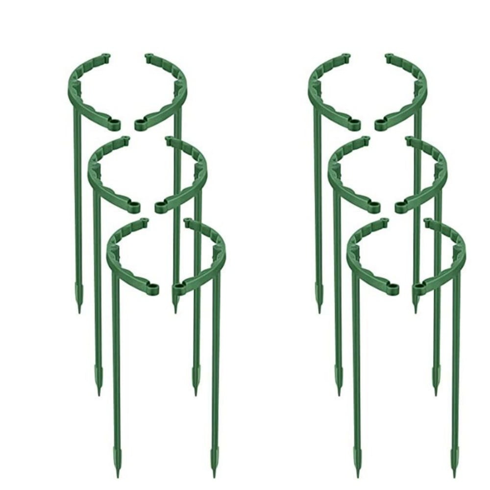 6 Pcs Plant Support Stakes Half Round Plant Stakes for Indoor Plants ...