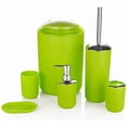 6 Pcs Plastic Bathroom Accessory Set Luxury Bath Accessories Bath Set ...