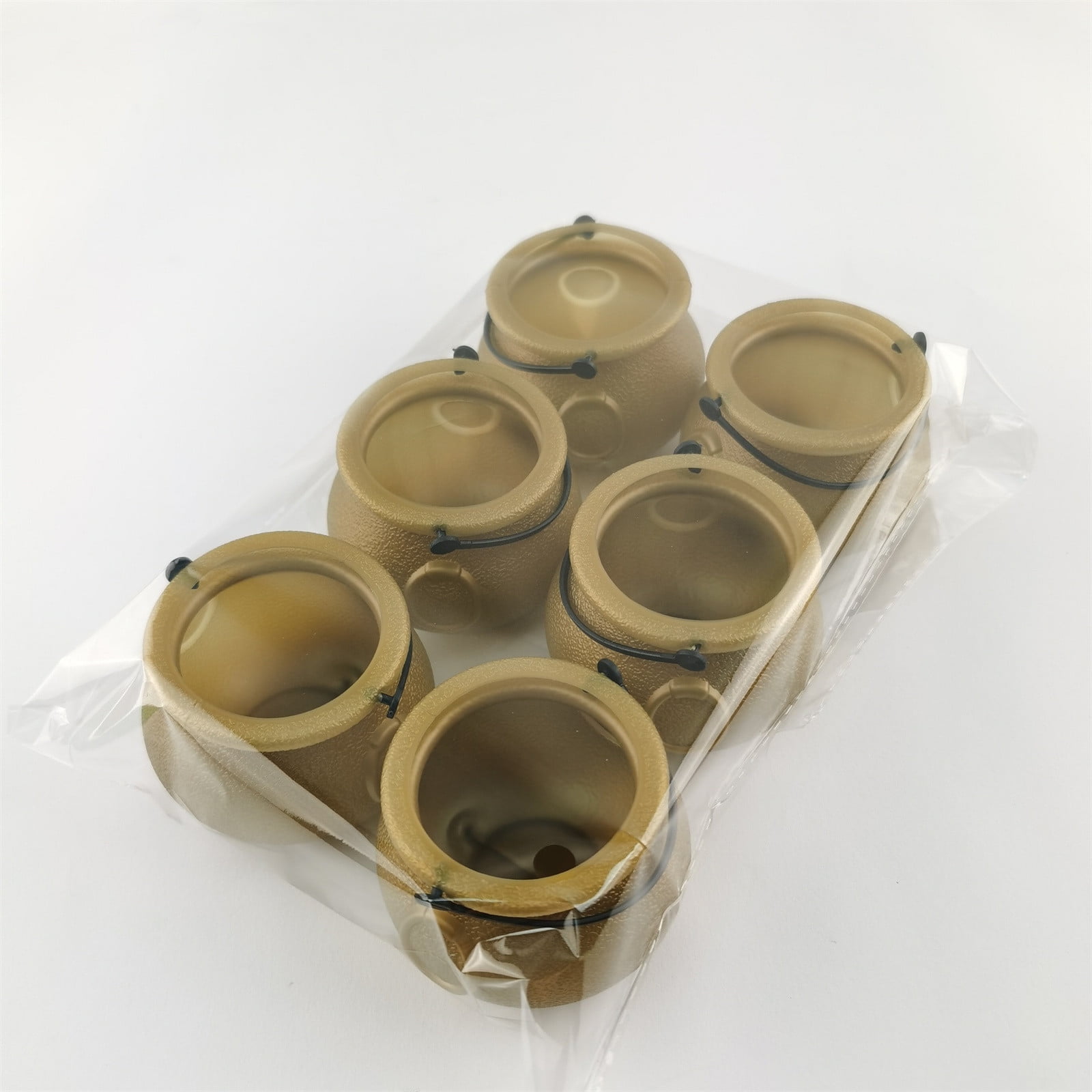 6 Pcs Plastic Cauldrons Bulk, 2*2.7 Inch for Day Pot Of Buckets for ...