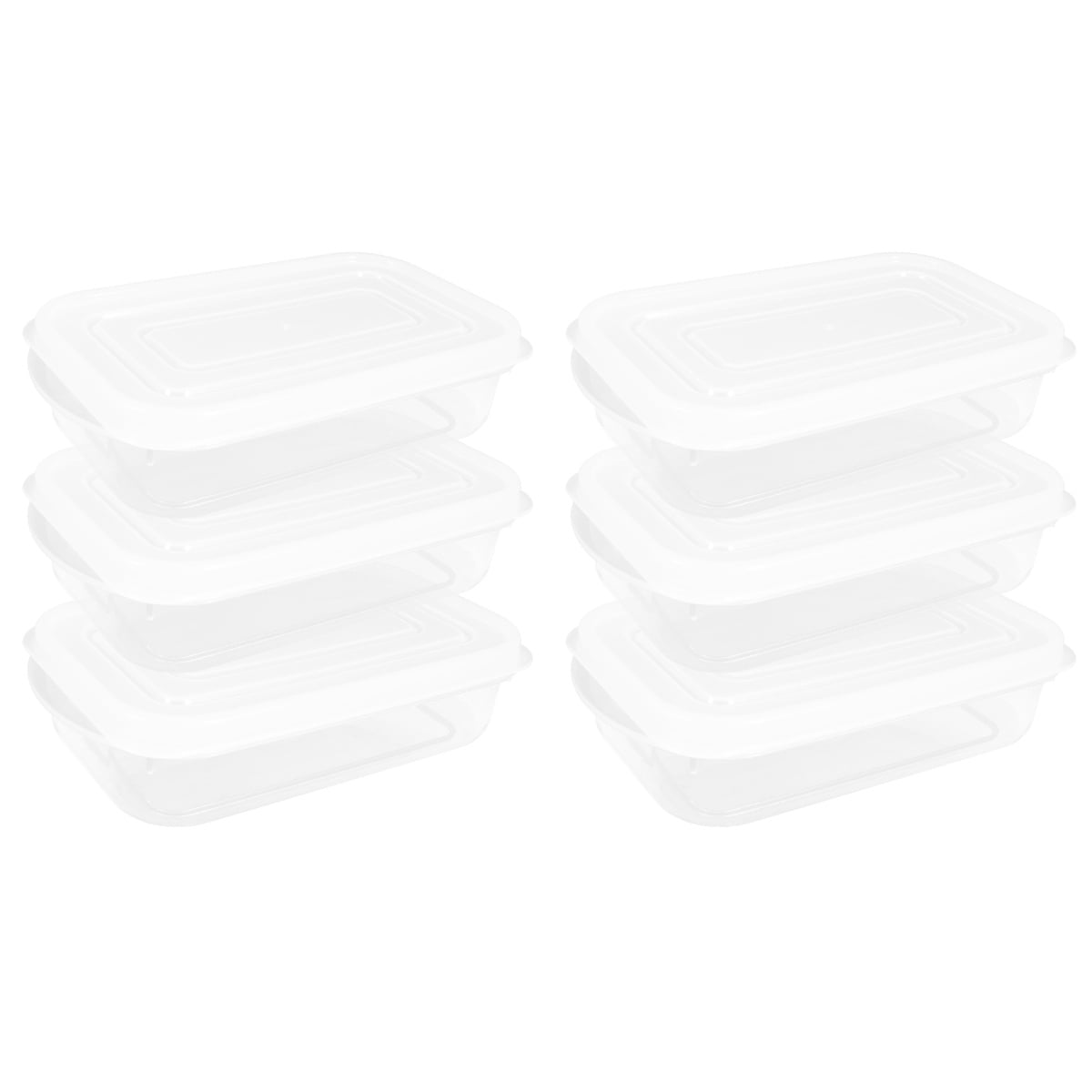 6 Pcs Plastic Containers with Lids Organizador De Refrigerador ...