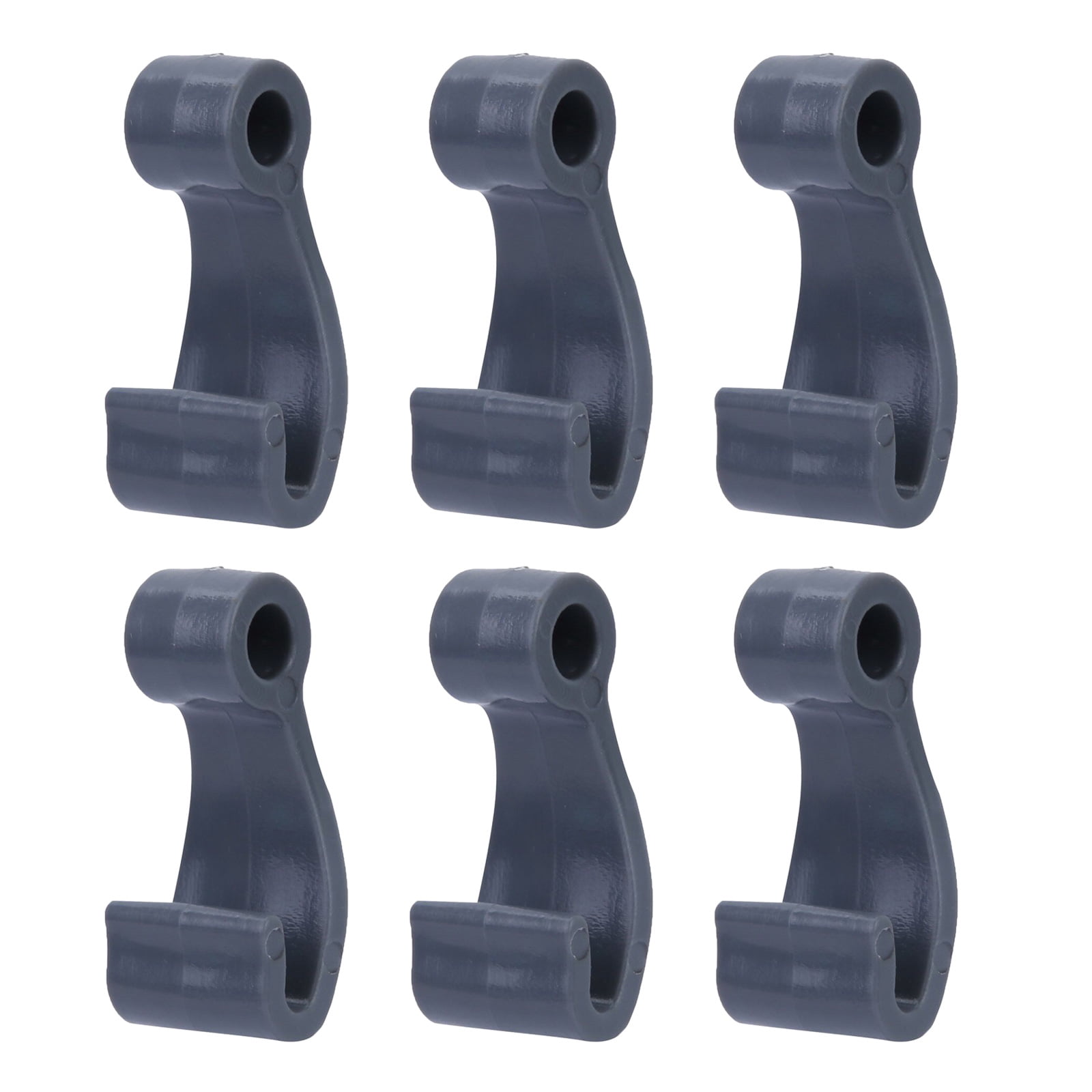 6 Pcs Plastic Fasten Hook Kayak J Shape Lashing Hooks Plastic Fasten ...