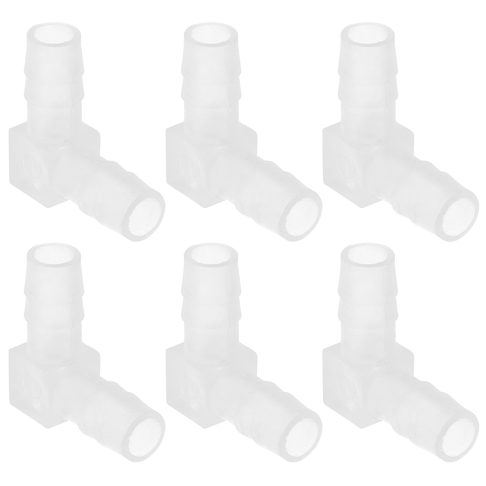 6 Pcs Plastic Hose Fittings Hose Elbow Joint Connectors L-shaped Hose ...