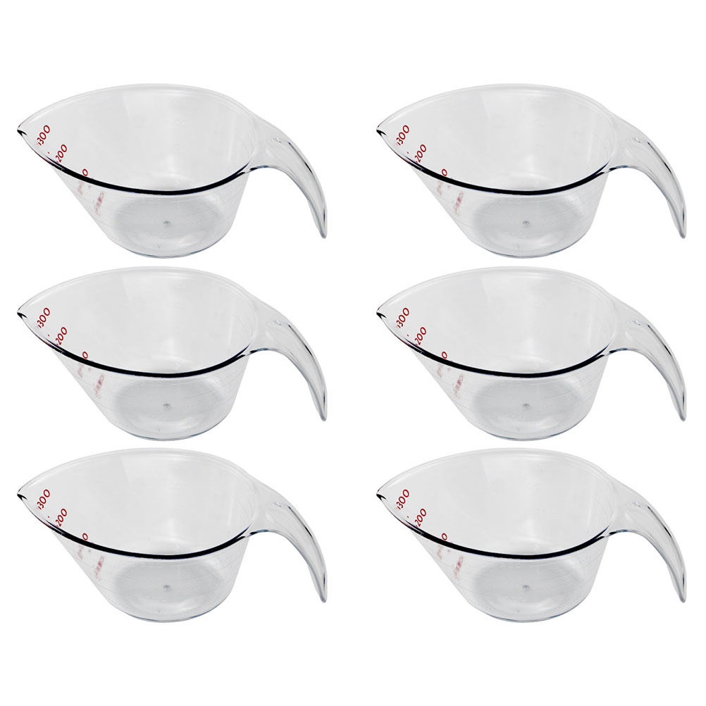 6 Pcs Plastic Measuring Cup Experiment Cylinder Beaker Volumetric ...