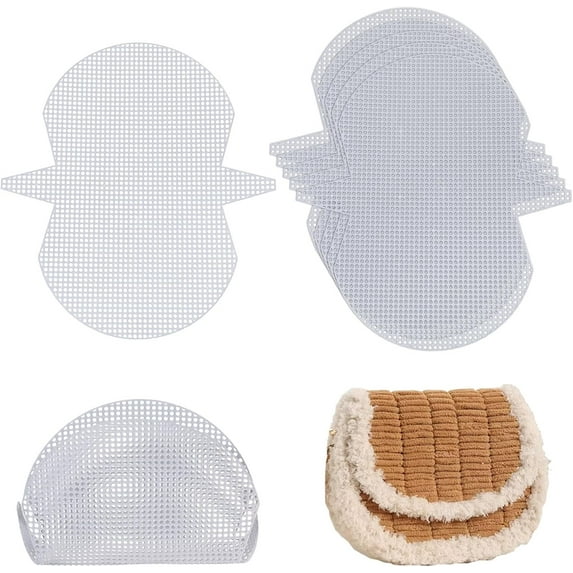 6 Pcs Plastic Mesh Canvas Sheets and Blank Needlepoint Canvas Sheets ...