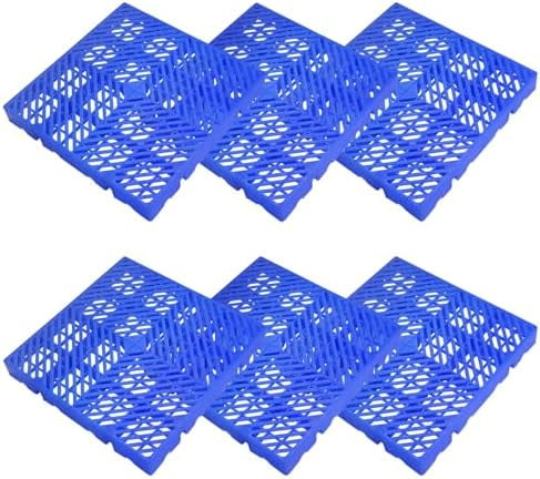 6 Pcs Plastic Pallet for Basement Storage, 19.7x19.7x2 in Waterproof ...